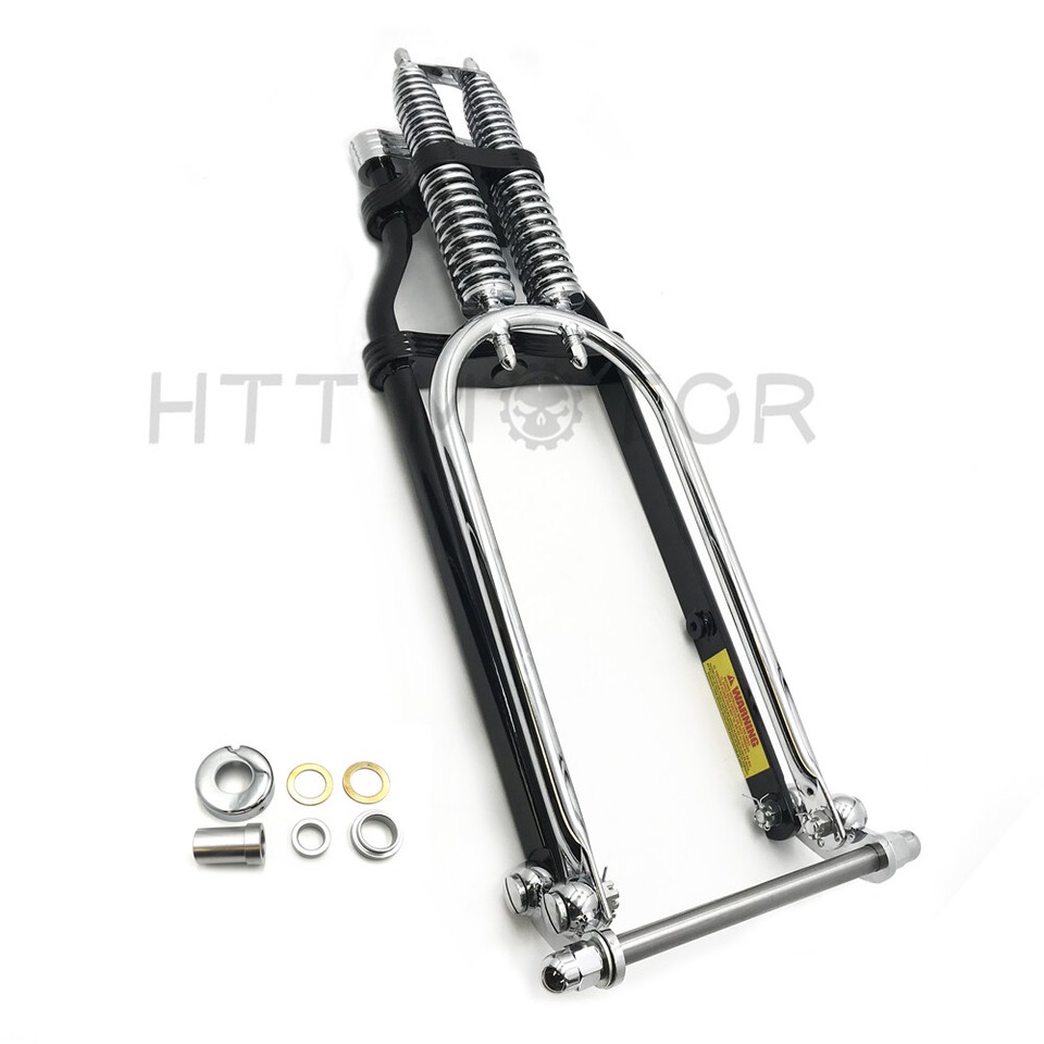 Chrome Springer Front End +4 Length For Harley Sportster Bobber Chopper ...