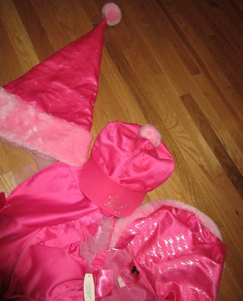 4pcVintage Victoria Secret Sexy Little Thing Santa Baby Hoodie Hat ...