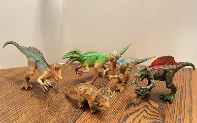 HAPPY KIN Dinosaur Lot - 5 Spinosaurus Giganotosaurus Diceratops ...