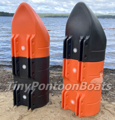 36" WIDE HDPE PLASTIC PONTOONS HOUSEBOAT FLOATS WORK BARGE USA MADE ...