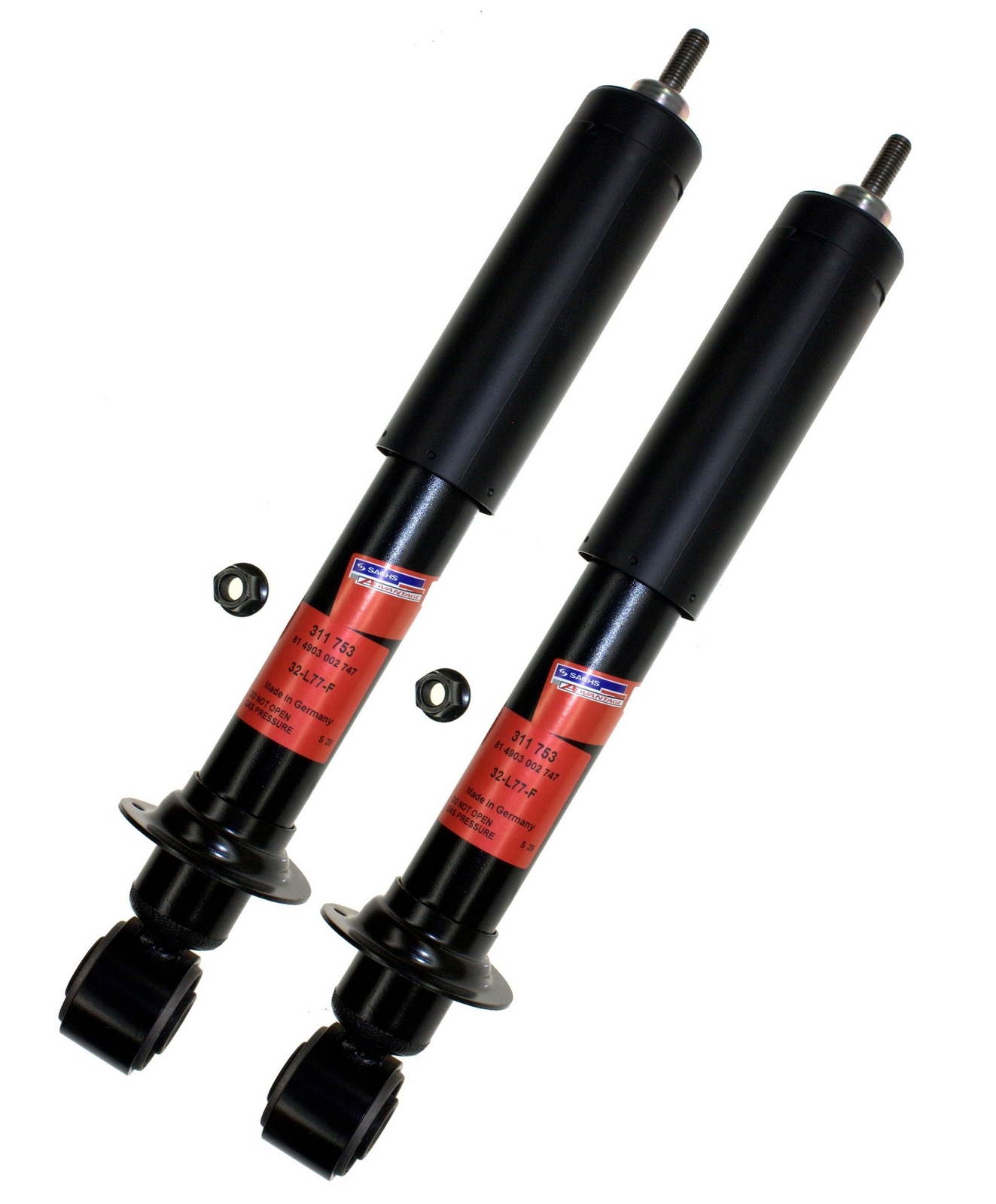 For Volvo V70 XC70 Pair Set Of 2 Rear Shock Absorbers OEM SACHS ...