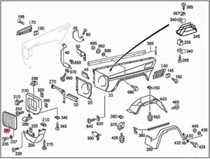 Genuine MERCEDES W463 G-CLASS W463 Cabrio Protective grille 4638800085 ...