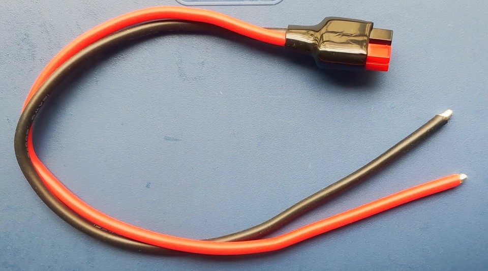 1-10ft 10AWG Assembled Pigtail Lead Cable Wire fits Anderson Powerpole ...