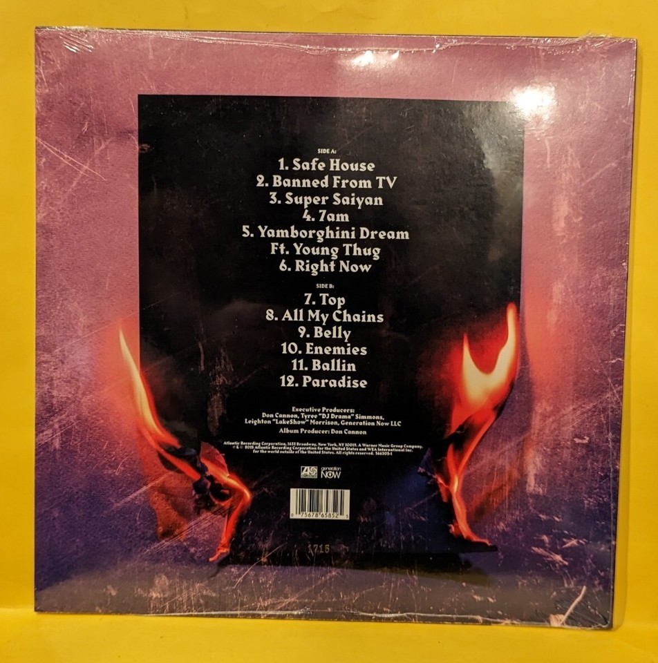 Rare Sealed Vinyl Record LP LIL UZI VERT LUV IS RAGE 1 RSD 2018 YELLOW ...