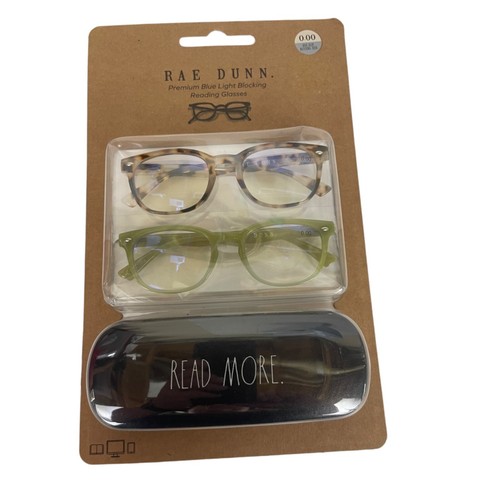 Rae Dunn Premium Blue Light Blocking Glasses With Protective Hard Case ...