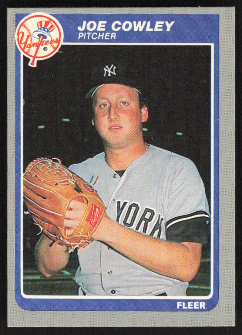 1985 Fleer Joe Cowley #124 New York Yankees | eBay