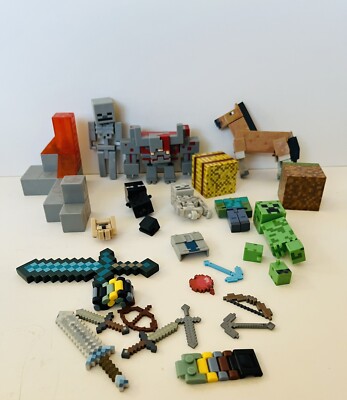 Mojang MINECRAFT MINI FIGURES & EXTRAS Lot JINX Mattel 2015 | eBay