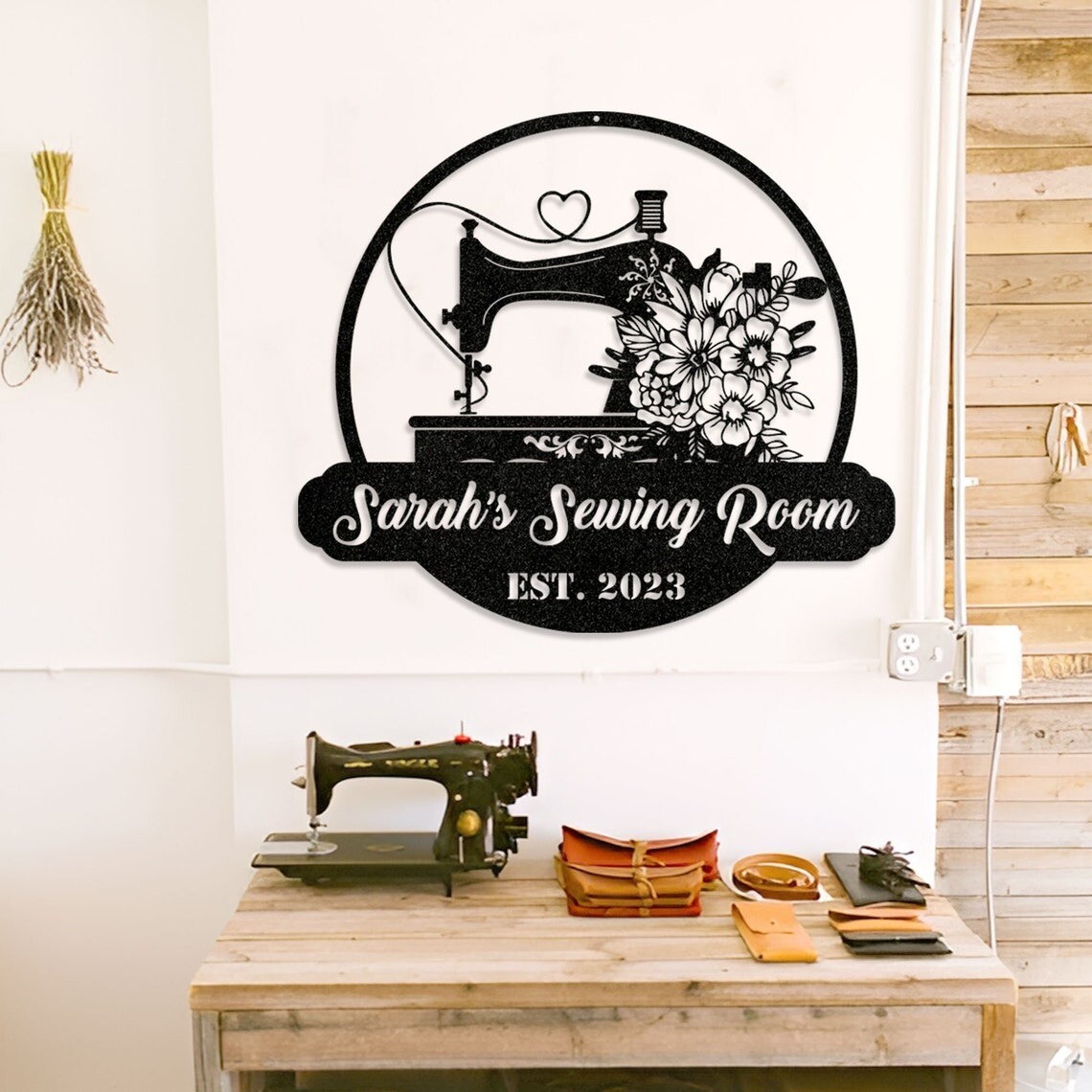 Personalized Sewing Metal Sign, Custom Sewing Room Wall Decor, Mothers ...