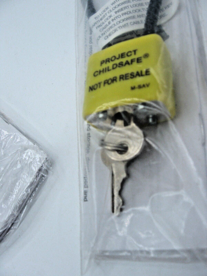 Project Child Safe Firearms Guns Weapons Cable Safety Locks Padlocks x ...