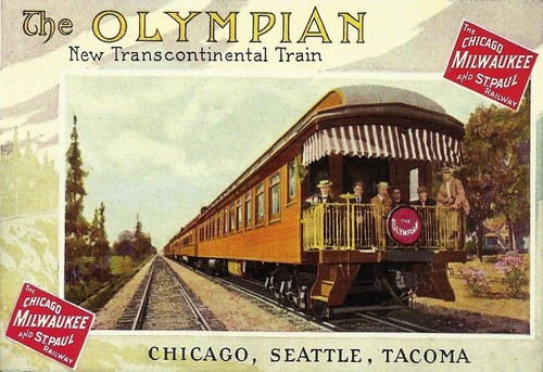 CHICAGO MILWAUKEE ST PAUL RAILROAD POSTER *2x3 FRIDGE MAGNET* TRAIN ...