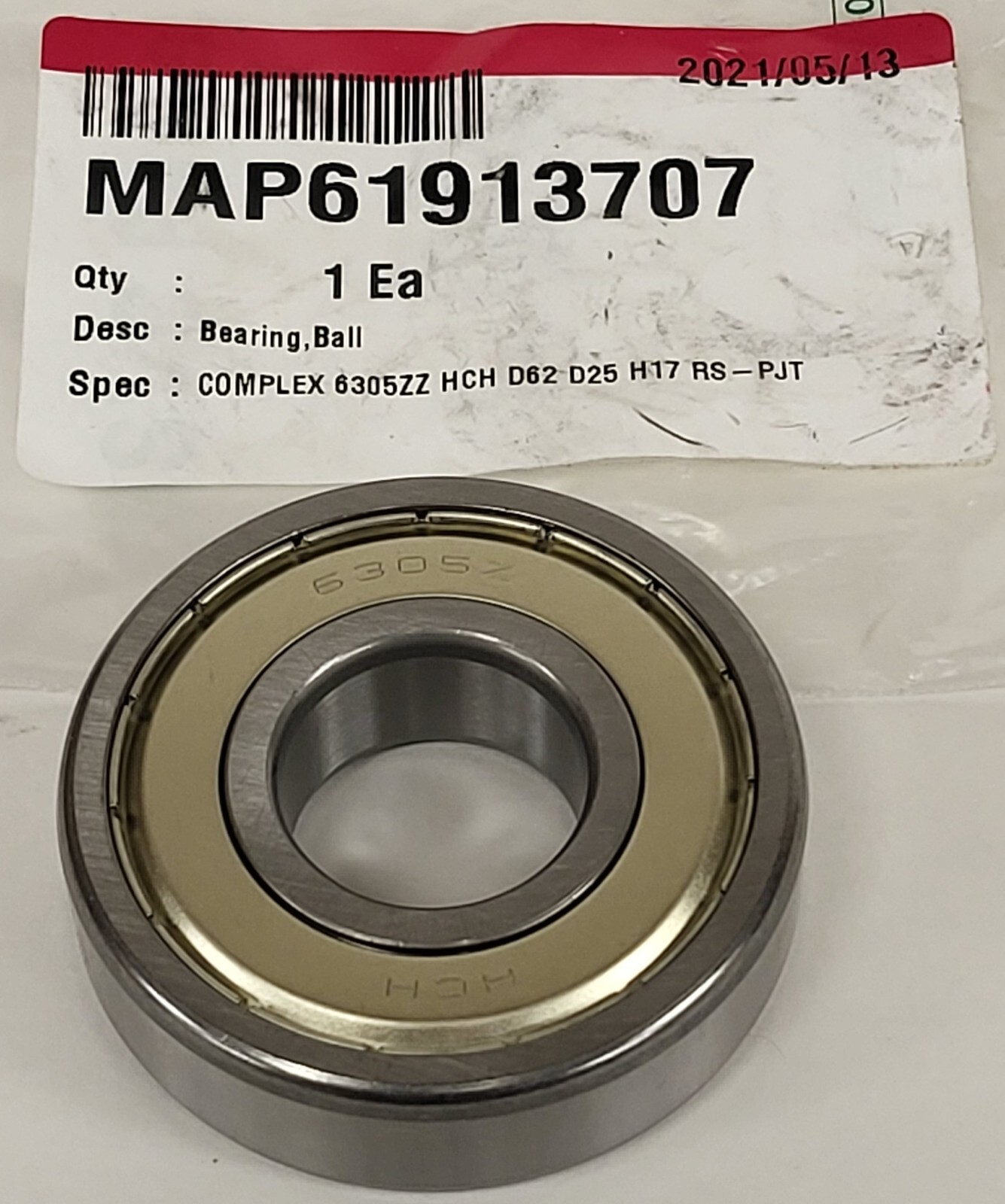 Genuine LG MAP61913707 Washer Tub Bearing Rear for sale online | eBay
