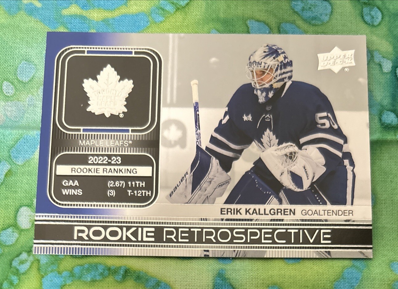 2023-24 Upper Deck Series 1 - Erik Kallgren Rookie Retrospective #RR-13 ...