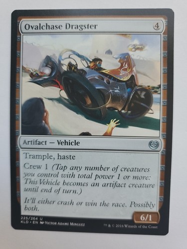 MTG Magic The Gathering Card Ovalchase Dragster Artifact Vehicle ...