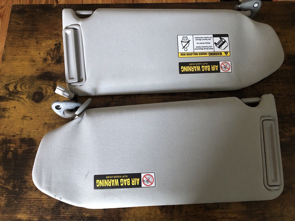 2003-2008 Honda Pilot Sun Visor Set Both Driver Passenger Gray Cloth ...