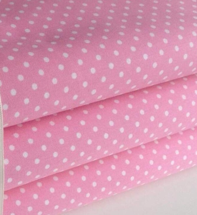 3mm Polka Dot Collection 100% Cotton Fabric, Sewing, Craft, Spots ROSE ...