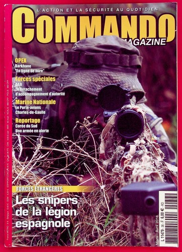 COMMANDO MAGAZINE N° 36 / LES SNIPERS DE LA LEGION ESPAGNOLE - OPEX | eBay