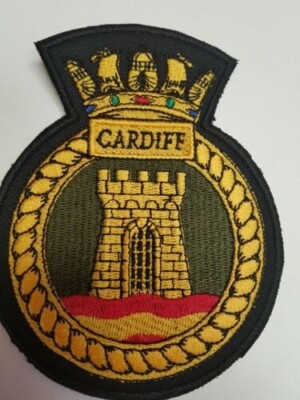 HMS Cardiff Embroidered Patches | eBay UK