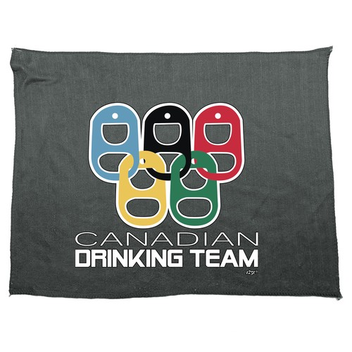 Canadian Drinking Team Rings - Funny Novelty Sports Microfiber Towel ...