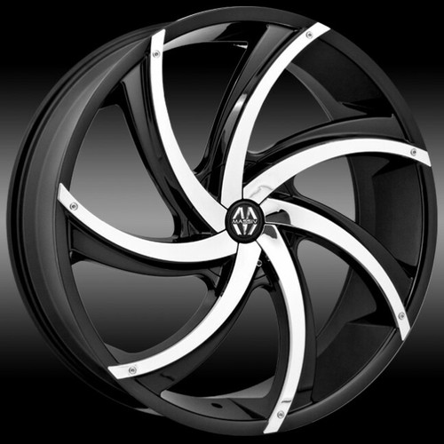 26" Inch Black Massiv 920 Turbino Wheels Rims 22 26 6x135 6x139.7 6x5.5 ...