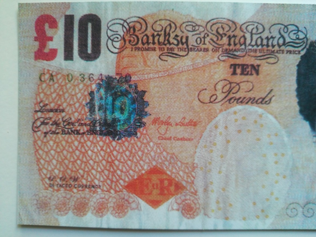 Banksy 10 Pond Biljet