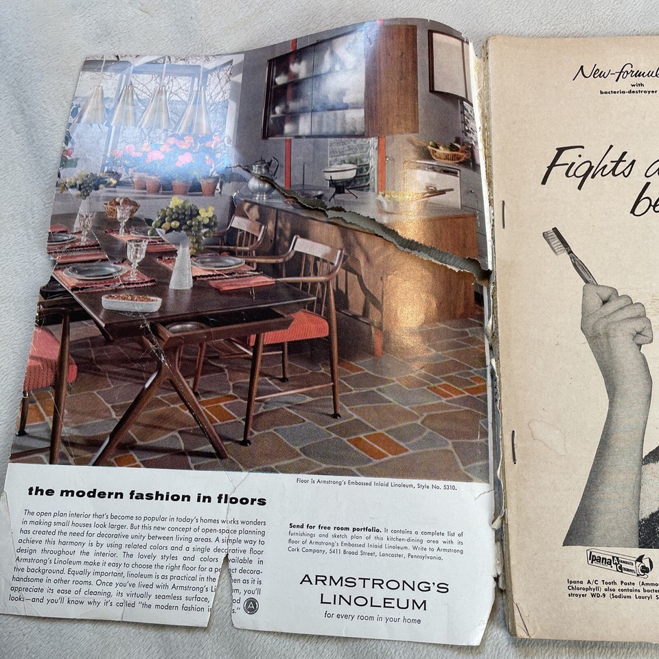 Vintage Woman's Day Magazines Lot of 2 '51 & '54 Junk Journaling or ...