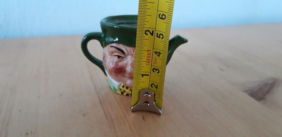 Vintage Artone, English, miniature, two-face Teapot collectable hand ...