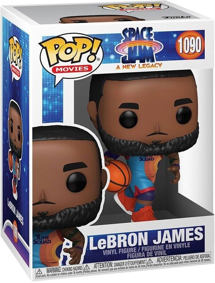 LEBRON JAMES SPACE JAM FUNKO POP! MOVIES VINYL FIGURE #1090 NBA LAKERS ...