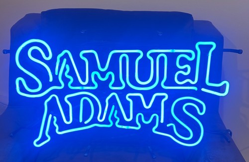 Official Samuel Adams Boston Beer 25.5"x 15" Blue Neon Bar Light MADE ...