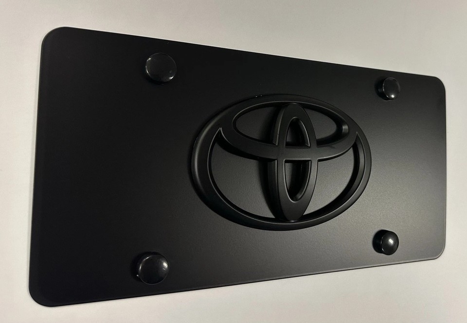 3D Toyota Camry Emblem Stainless Steel Front Black License Plate W ...