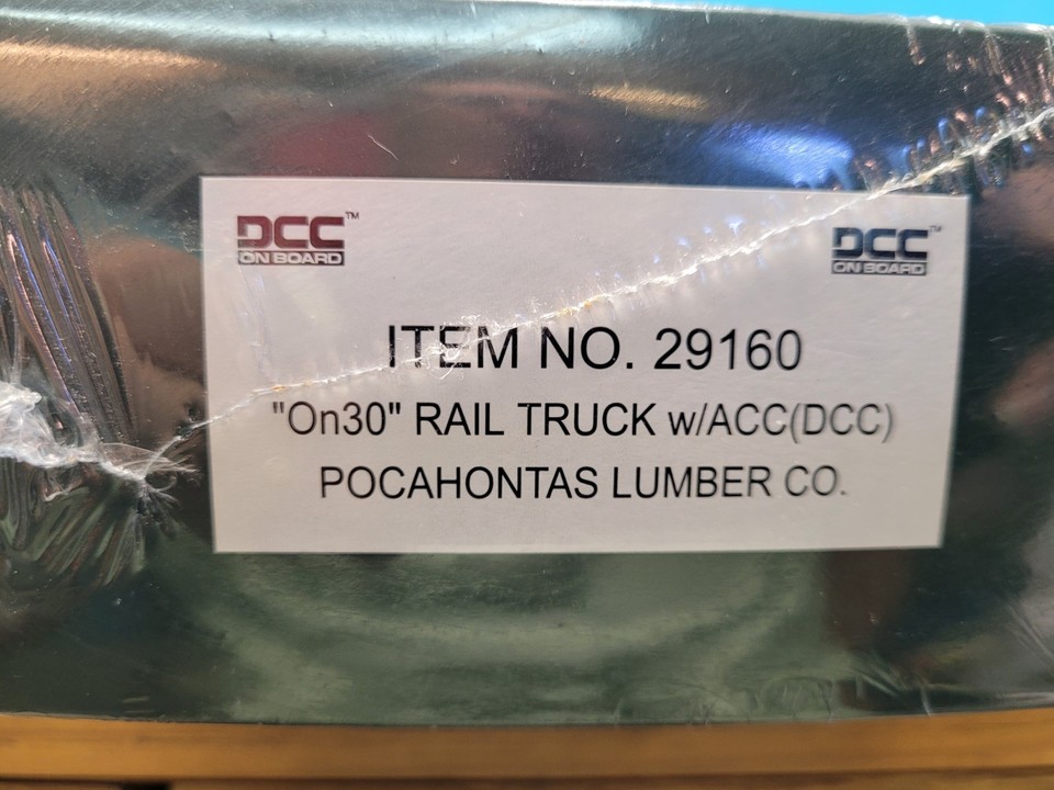 Bachmann Spectrum On30 Item # 29160 Rail Truck w/ACC(DCC) Pocahontas ...