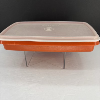 Vintage Tupperware Deli Meat Cheese Keeper Paprika/Red 816-12 Clear Lid ...