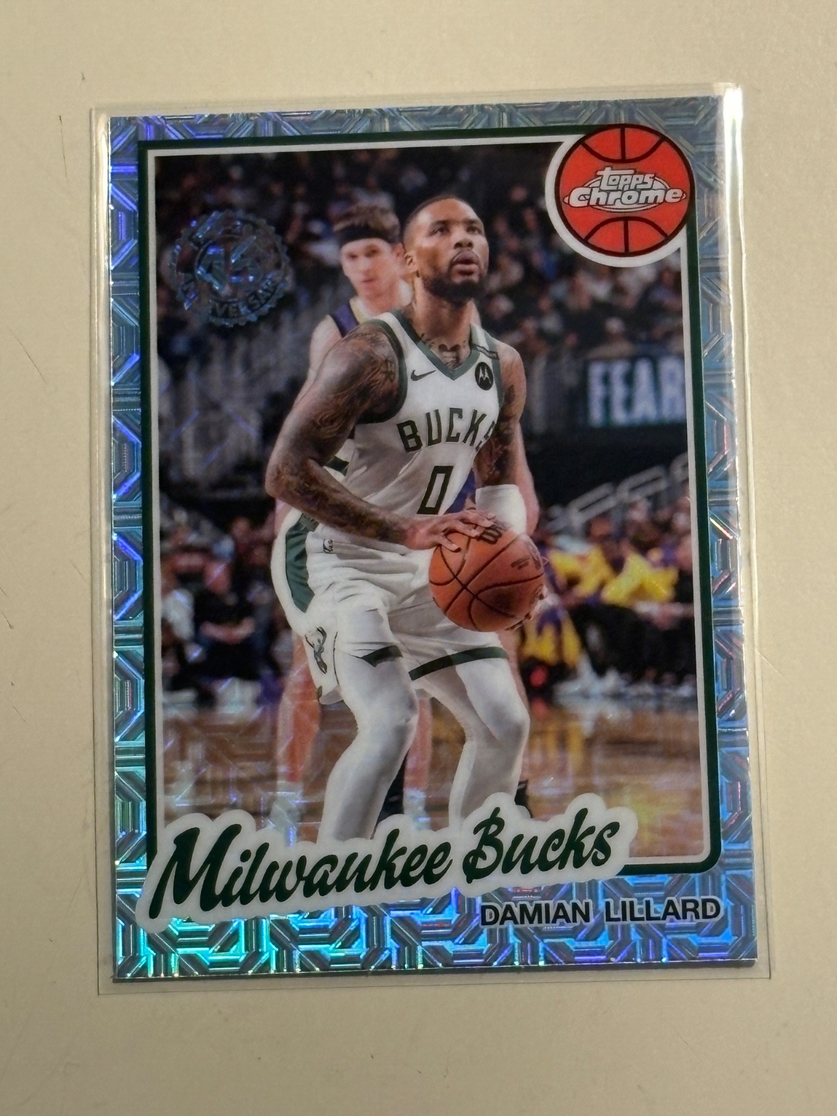 2025-26 Topps Basketball DAMIAN LILLARD 45th Anniversary Chrome Silver ...