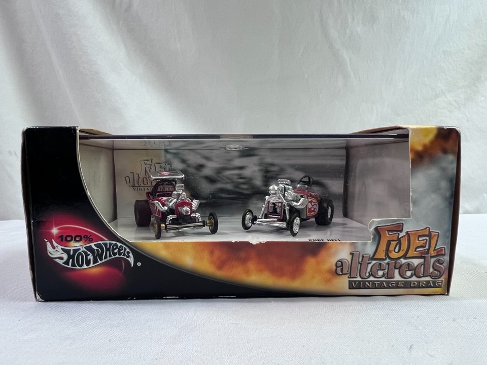 SET OF 2 1/64 scale HOT WHEELS WINGED EXPRESS PURE HELL NHRA FUEL ...