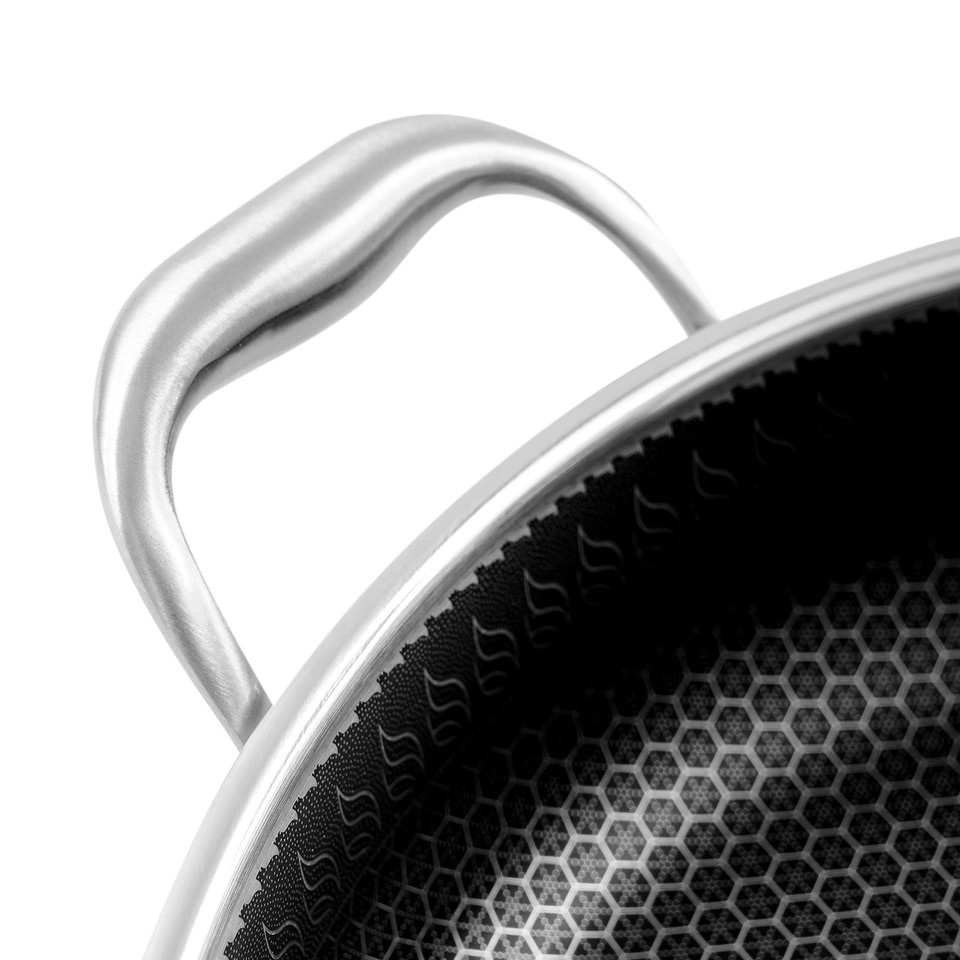 Frying Pan W/ 2 Handles Flat-Bottomed Cooking Pot for Kitchen Home ...