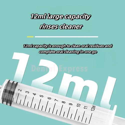 12ml Dental Endo Irrigation Syringe w Long Curved Tip Disposable Large ...