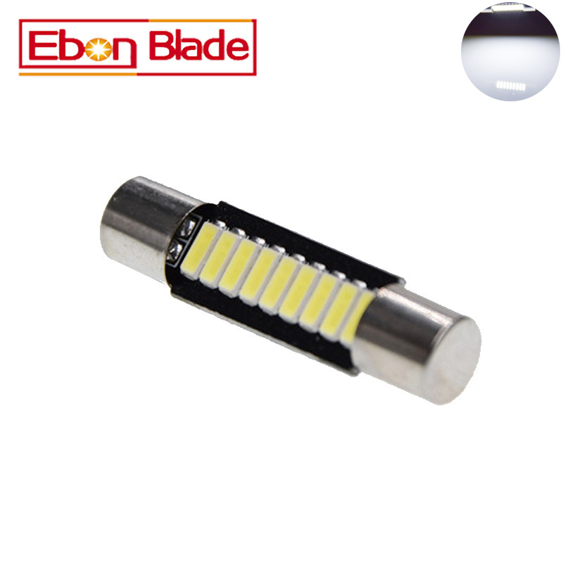 2Pcs White 29mm 6614F Fuse Style 9-SMD LED Replace Bulb Car Vanity ...