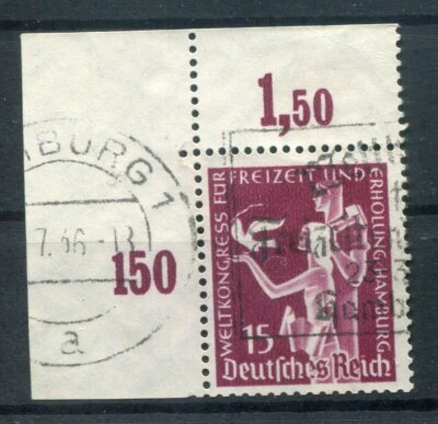 DR-3.Reich 623 Por Angolo Del Foglio Timbrato (K2809 | eBay