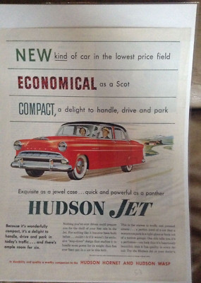1953 Hudson Jet Magazine Ad - New Kind of Car... | eBay