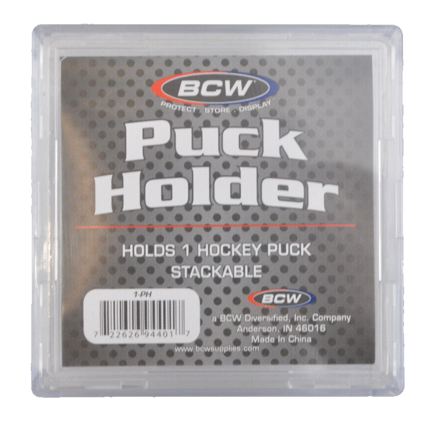 Bundle Lot 12 BCW 2-Piece Hockey Puck Snap Holder Display Clear Store ...