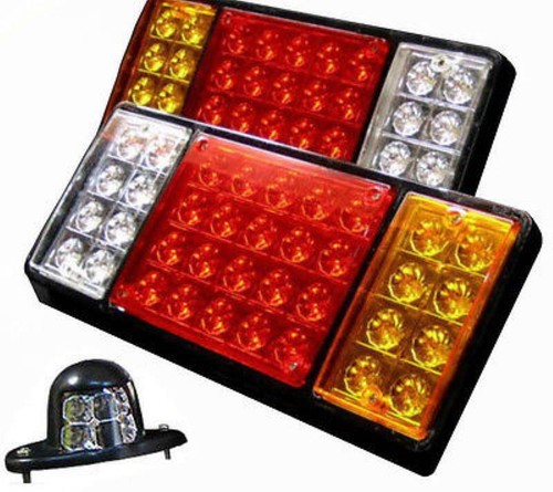 LED TAIL LIGHTS 12V TRAILER TRUCK UTE CARAVAN TAIL LAMPS +LED ...