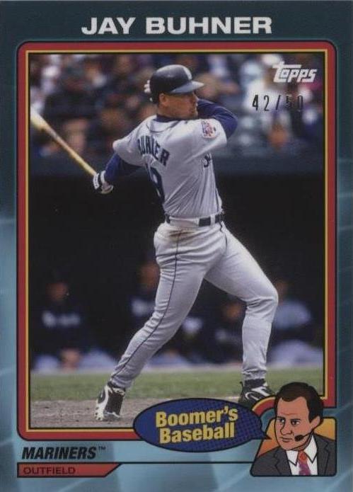 2024 Topps X Chris Berman Boomer's Baseball - Jay Buhner #49 Teal /50 ...