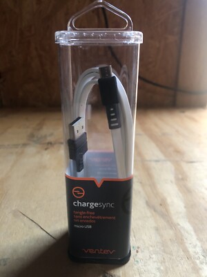 Ventev Chargesync Micro White USB Cable High Speed Sync Transfer Data ...