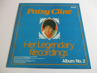 PATSY CLINE Her Legendary Recordings Album Number 2 Vinyl LP 1986 NM+ ...