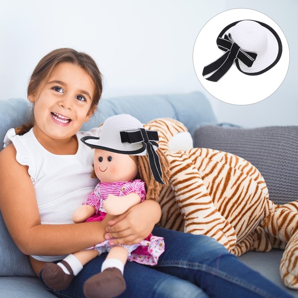 Miniature Knitting Straw Hats Puppet Making Accessories DIY Doll | eBay