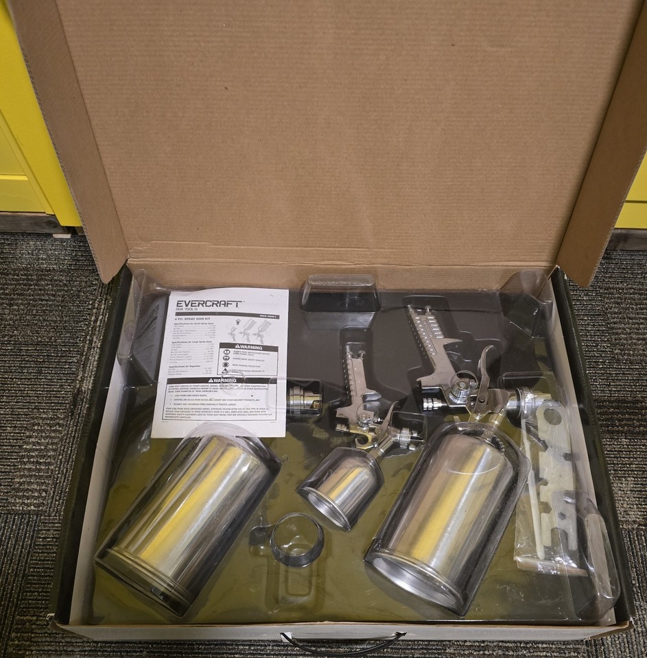 Evercraft - 4 Piece Spray Gun Kit - 899-3261 - Air Tools - Brand New | eBay