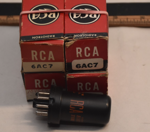 LOT OF 4 RCA 6AC7 METAL vacuum tubes - NOS | eBay