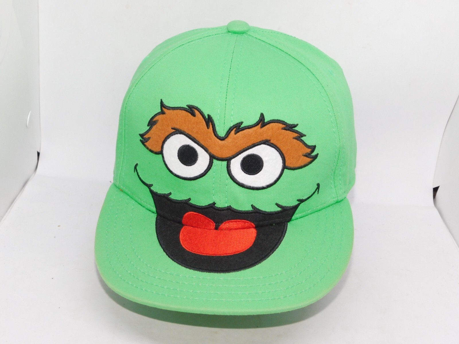 Sesame Street Fuzzy Oscar The Grouch Baseball Cap Fit… - Gem