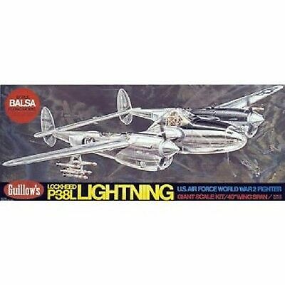 Guillows #2001 Lockheed P38l Lightning Balsa Wood Airplane Model Kit ...
