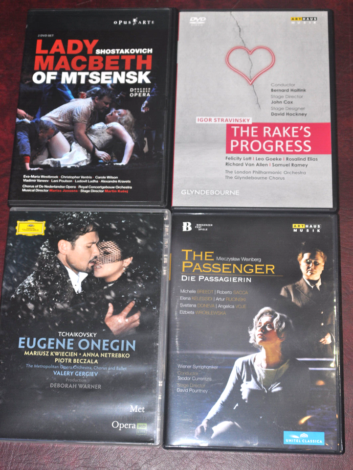 Lot of 7 Opera DVDs: Lady MacBeth/Weinberg: The Passenger/Rake's ...