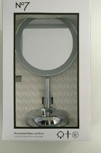 No7 Silver Illuminated Make Up Mirror - BRAND NEW IN BOX SEALED | eBay